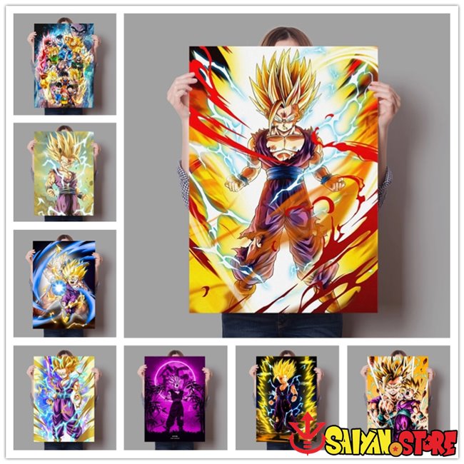 Anime Super Saiyan Gohan Canvas Wall Art | Saiyan Store