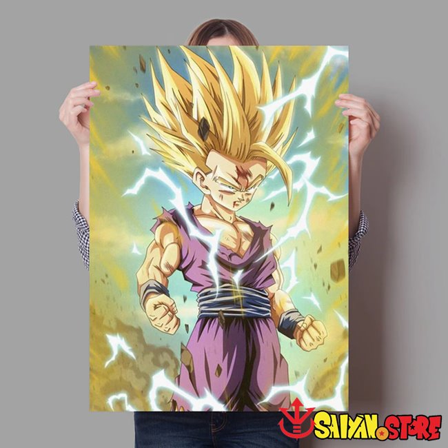 Anime Super Saiyan Gohan Canvas Wall Art | Saiyan Store